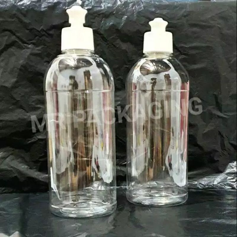 Jual Botol Sabun Pump 500ml Tarik Tekan | Pamp 500ml Bening Natural | Shopee Indonesia