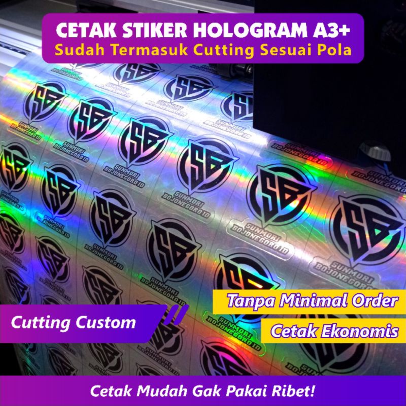 Jual Cetak Stiker Label Hologram A3+ | Cetak Stiker Hologram & Cutting ...