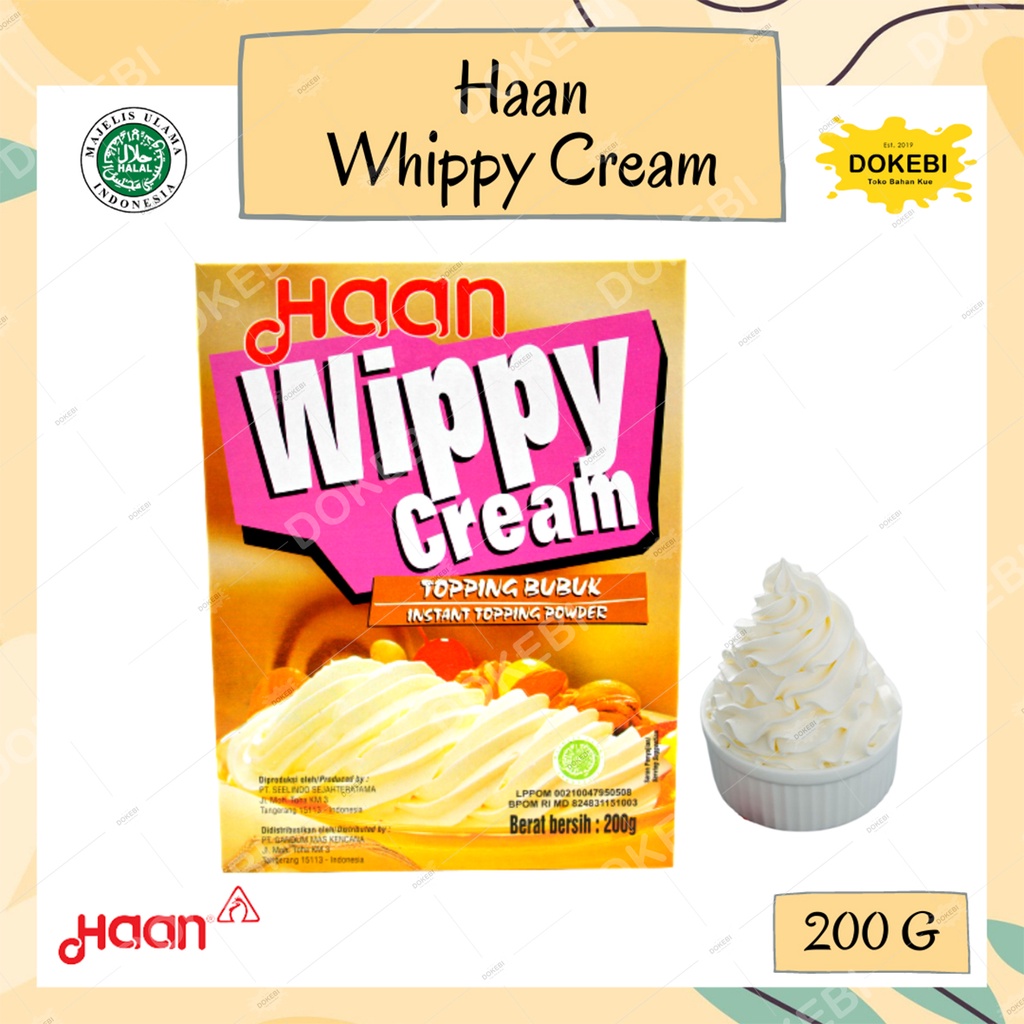 Jual WIPPY CREAM HAAN 200 Gr - WHIPPED CREAM WHIPPY CREAM - INSTANT ...