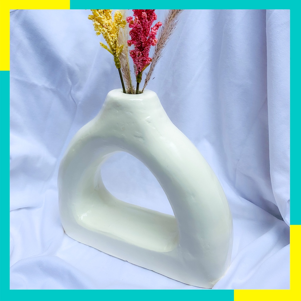 Jual Vas Bunga Aesthetic Pot Bunga Estetik Dekorasi Rumah Lucu ...