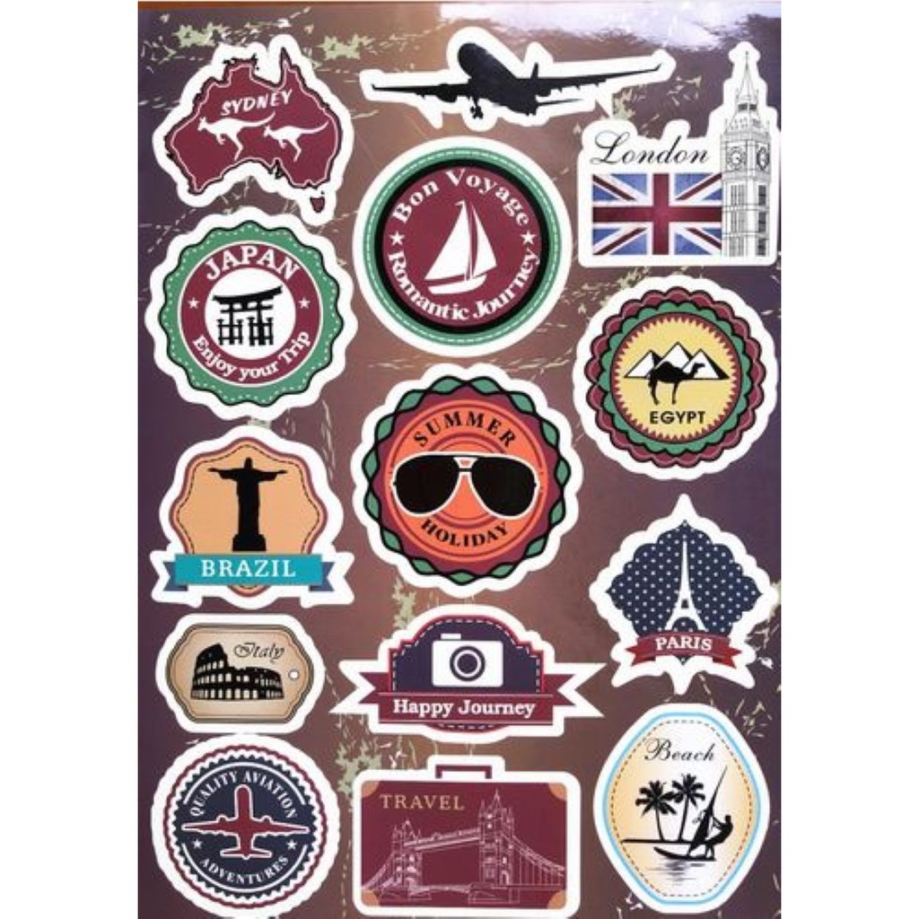 Jual Stiker 138 - Sticker Retro Tas Koper Rimowa President Notebook ...