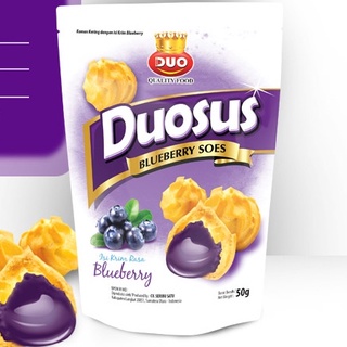 Jual Duosus Soes Coklat Blueberry 35 Gram - Snack Viral Cemilan Soes ...