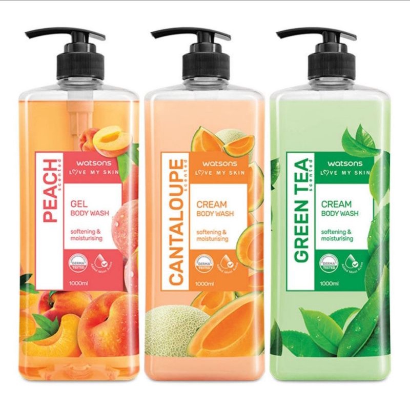 Jual WATSONS SABUN MANDI CAIR CREAM & GEL BODY WASH 1LITER Indonesia ...