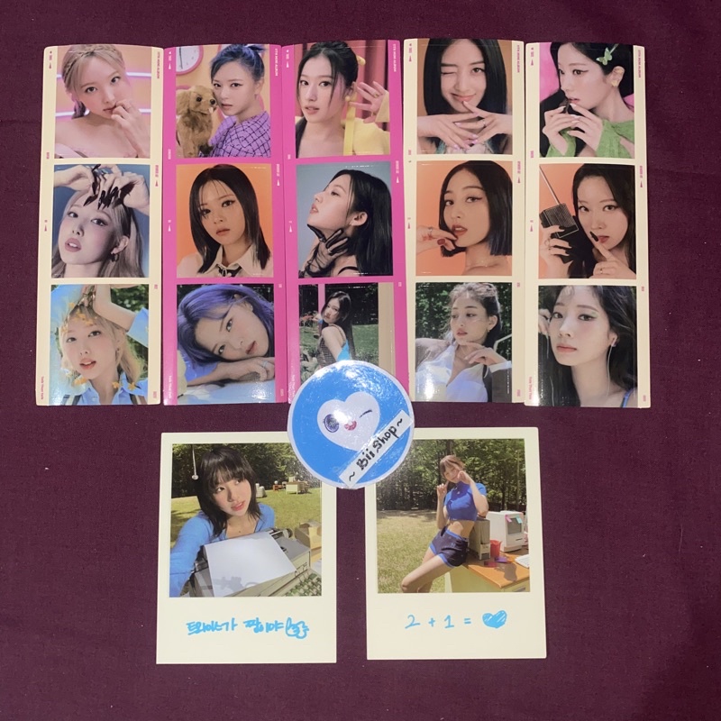 Jual [ OFFICIAL ] TWICE BETWEEN 1&2 POLAROID PHOTOCARD AND FILM PHOTO STICKER | Shopee Indonesia