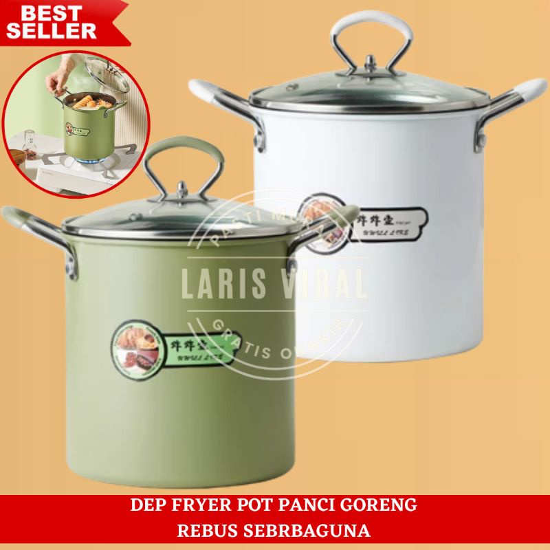 Jual Steamer Fried Pot Panci Gagang Anti Panas Stainless Steel | Deep ...