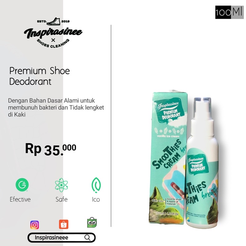 Jual Parfum Sepatu- Inspirasinee Premium Deodorant Parfume (Smoothies ...