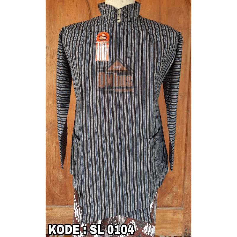 Jual Surjan Lurik Tenun Alusan KODE SL 0104 | Baju Lurik | Baju Jawa | Baju Tradisional | Java ...