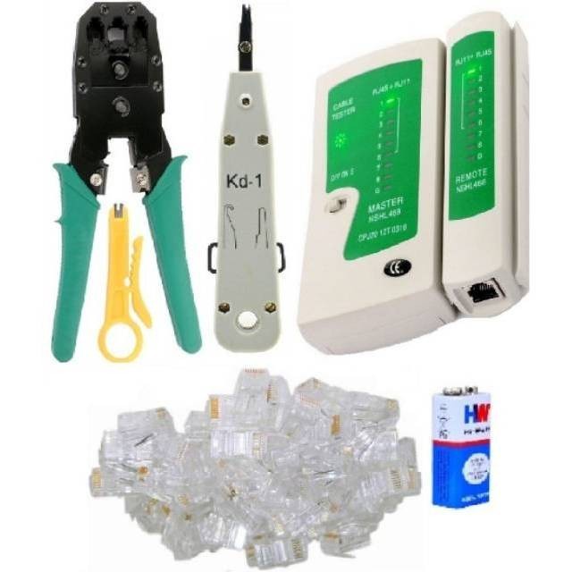 Jual JASA CRIMPING KABEL LAN UTP/FTP TEST KONEKTOR RJ45 + PLUG LENGKAP ...