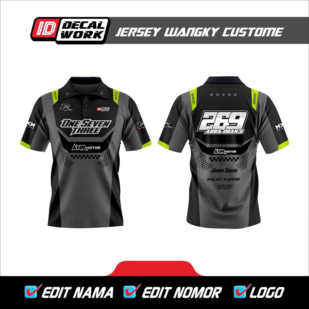 Jual JERSEY WANGKY FULLPRINT CUSTOME NAMA NOMOR DAN SPONSOR LOGO - KAOS ...