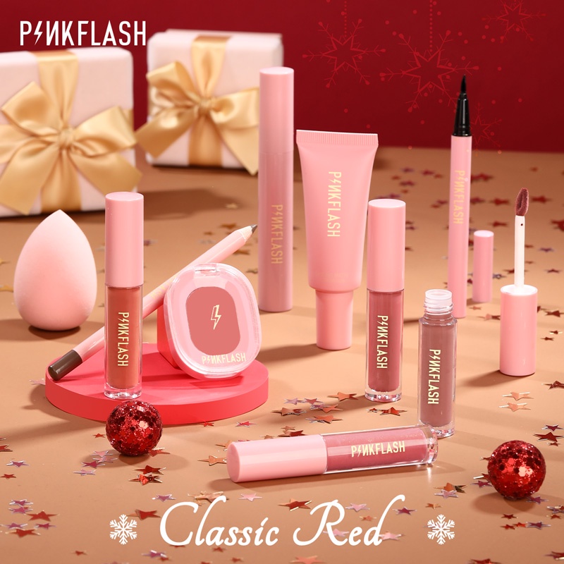 Jual PINKFLASH Makeup Beauty Set The Hottest Makeup Set Classic Red ...