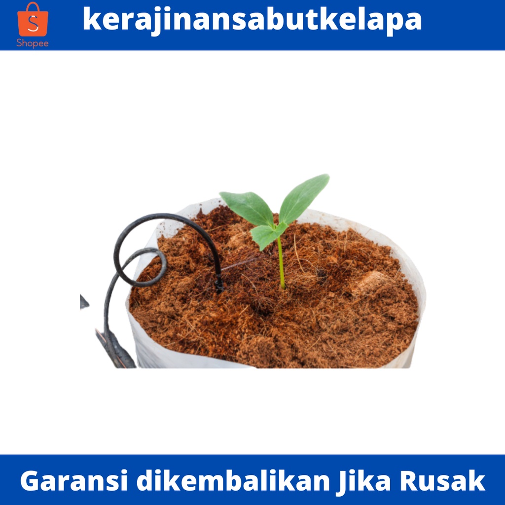 Jual cocopeat 1 kg / cocopet 1 kg / media tanam hidroponik | Shopee ...