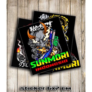 Jual sticker SUNMORI stiker sunmori isi 4 sticker motor sunmori ...