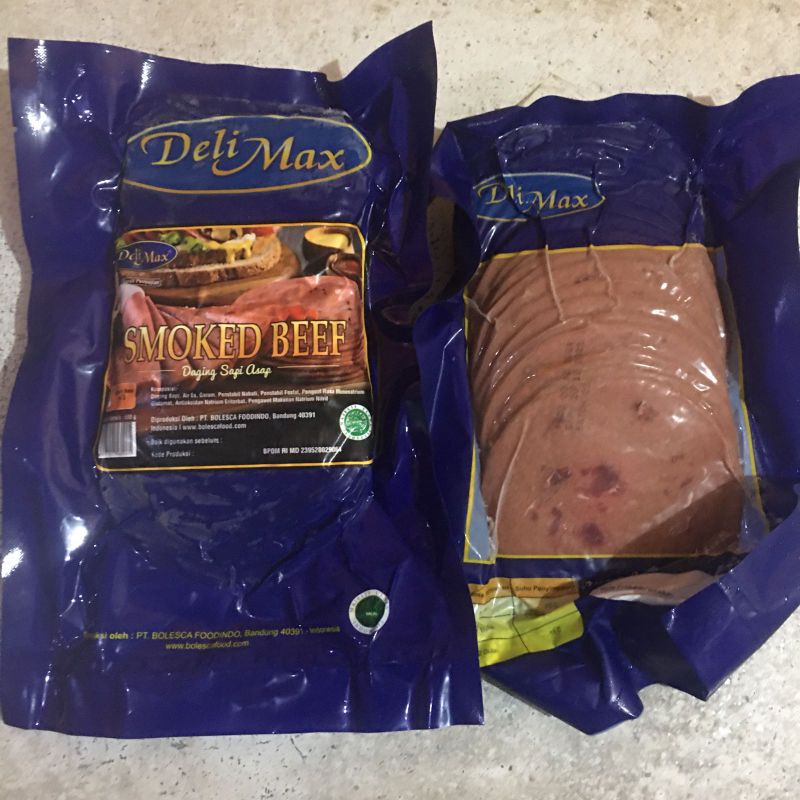 Jual DELIMAX SMOKED BEEF / DAGING SAPI ASAP / 500GR | Shopee Indonesia