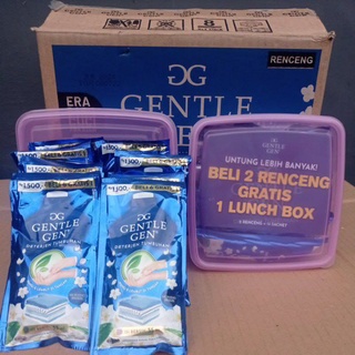 Jual Gentle Gen Sachet 55 ml/ 2 renteng isi 14 sashet/ FREE LUNCHBOX ...