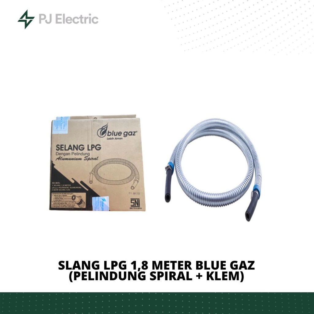 Jual SLANG LPG 1,8 METER BLUE GAZ (PELINDUNG SPIRAL + KLEM) | Shopee ...