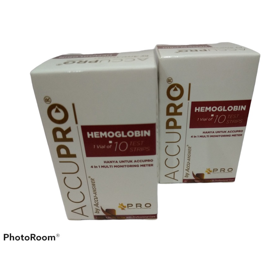 Jual Strip ACCUPRO HB Hemoglobin Darah @10 pcs ACCU PRO Accu-Pro ...
