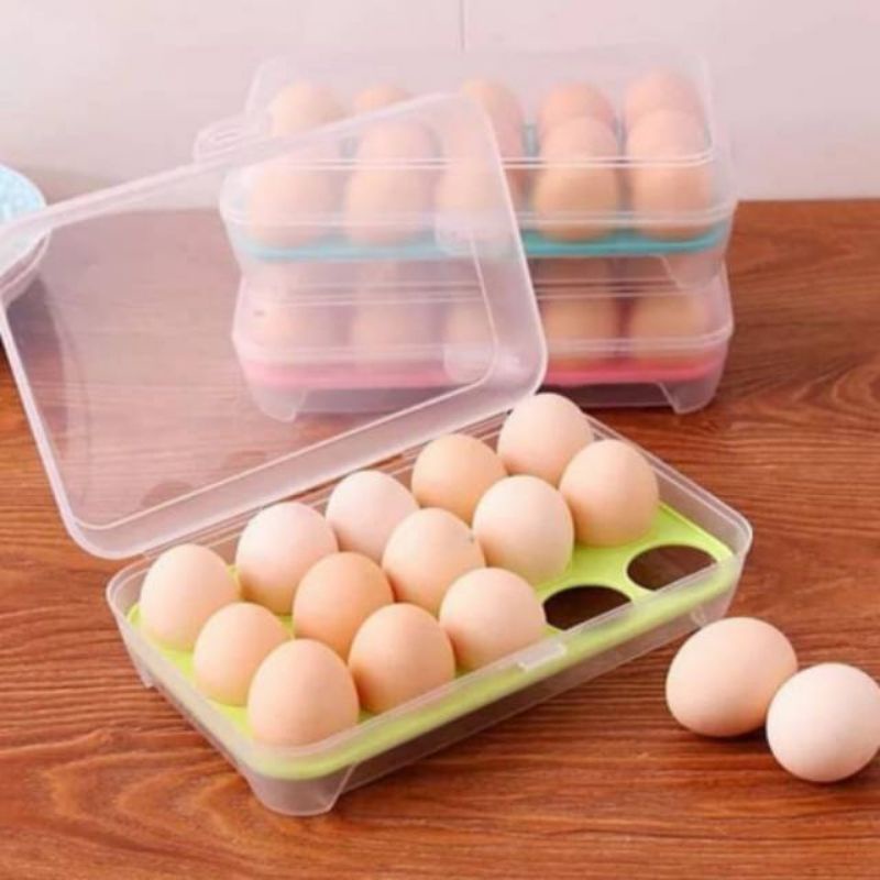 Jual TEMPAT TELUR 15 SEKAT /Box telur / WADAH TELUR HIGH / SARANG TELUR ...