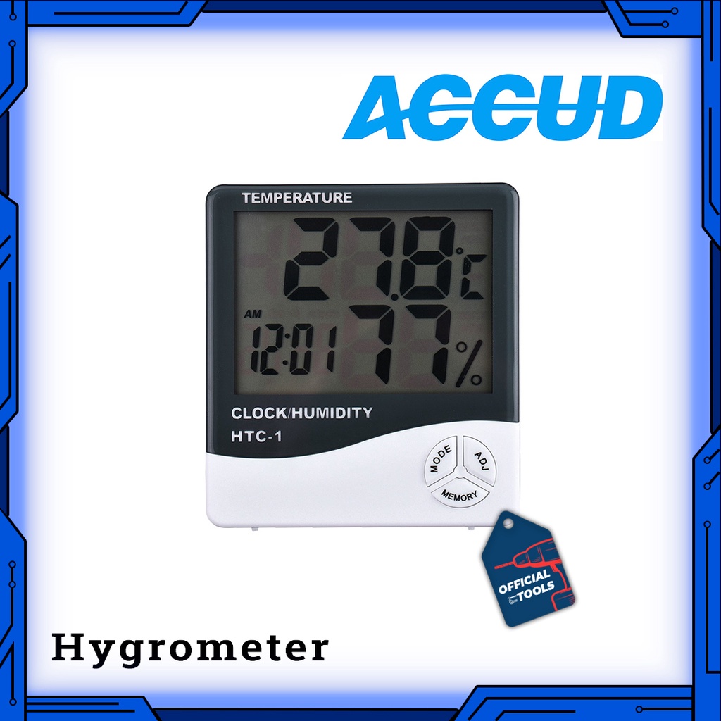Jual Alat Ukur Kelembapan Udara ACCUD HTC-1 Thermometer Hygrometer ...