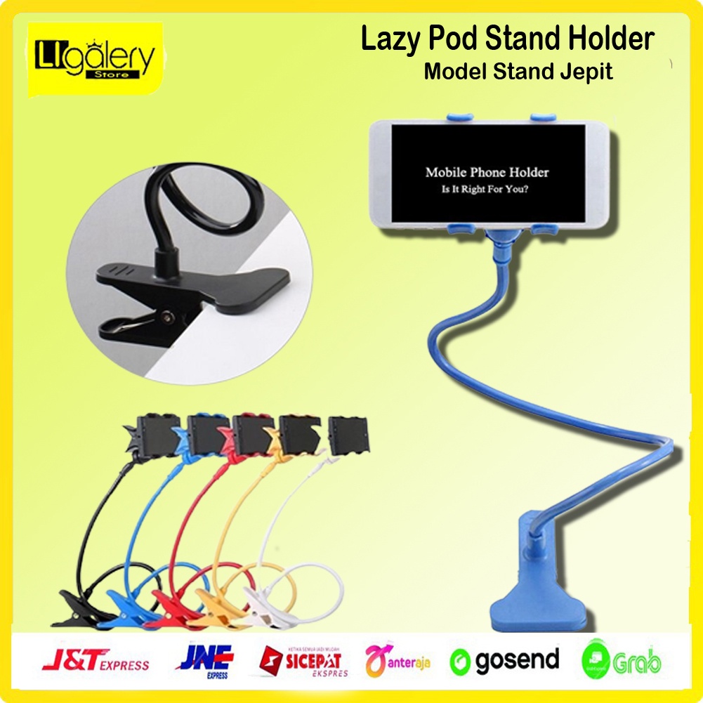 Jual [BISA COD]Lazy Pod Stand Holder Handphone Hc Lazypod 2 Clips Phone ...
