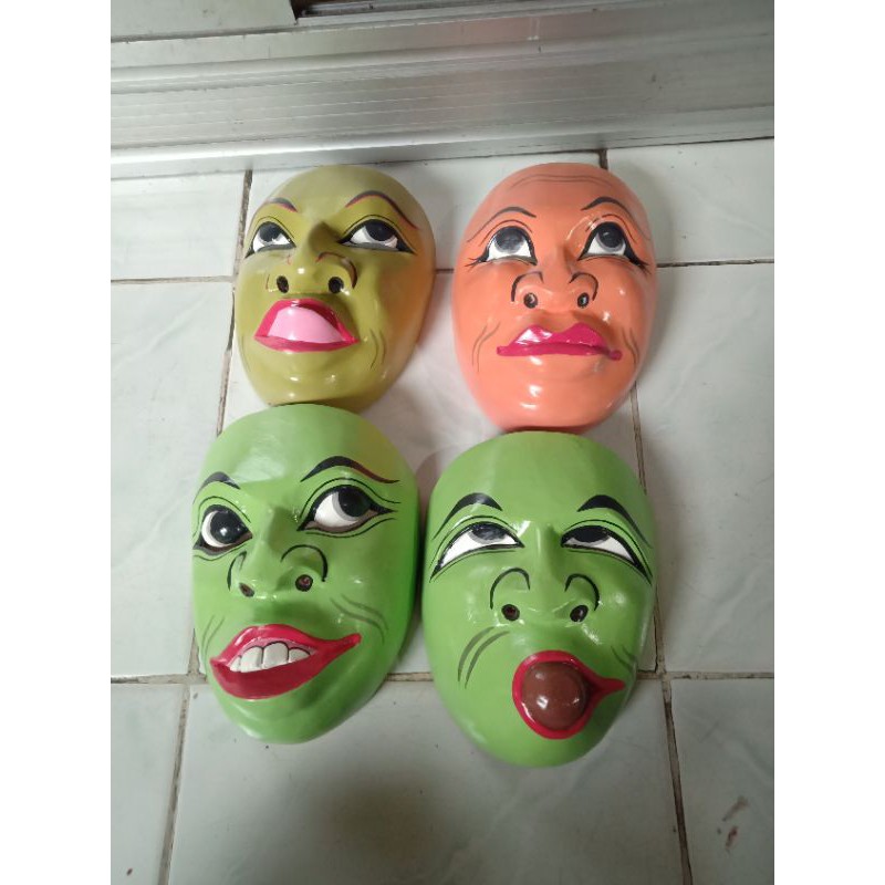 Jual topeng kayu lucu hijau | Shopee Indonesia