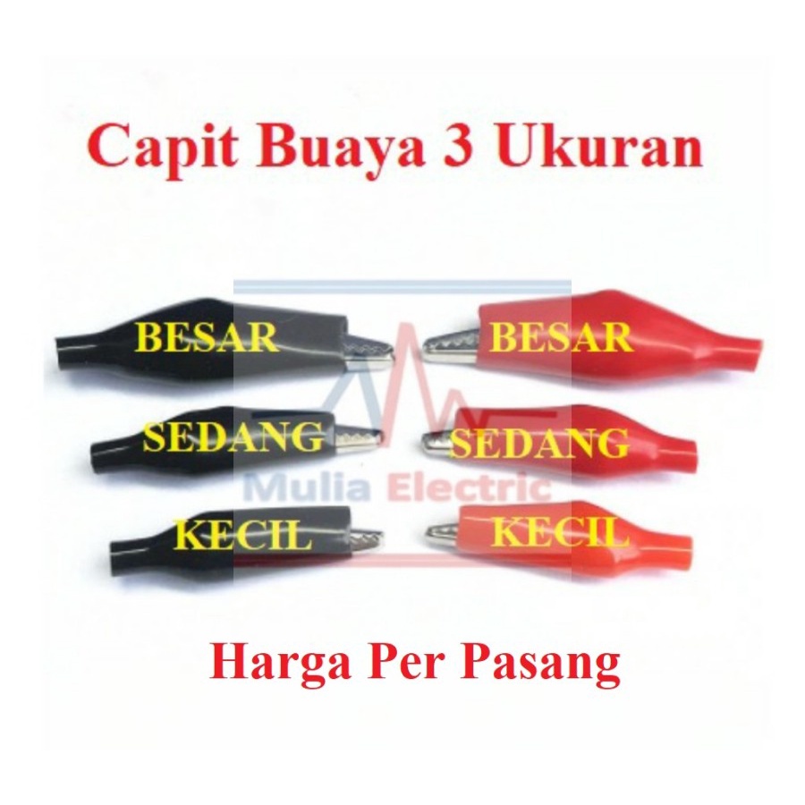 Jual Jepit Penjepit Buaya Capit Buaya Jepitan Buaya Aki Alligator Clip ...