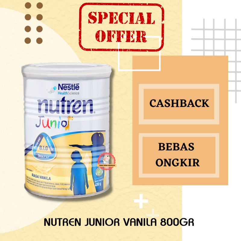 Jual NUTREN JUNIOR SUSU FORMULA ANAK 1-10 TAHUN | Shopee Indonesia