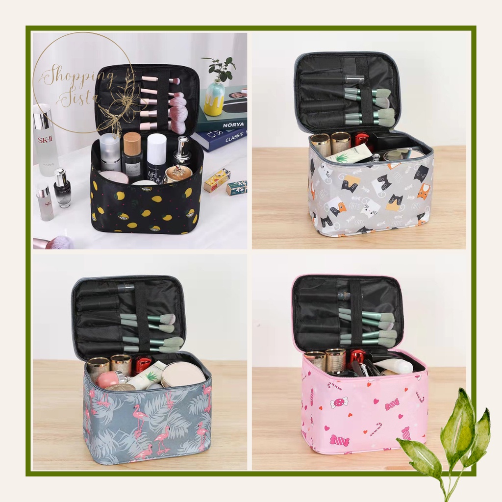 Jual Tas Kosmetik Tas Travel Bag Pouch Make up Travel Bag Korea Multi ...