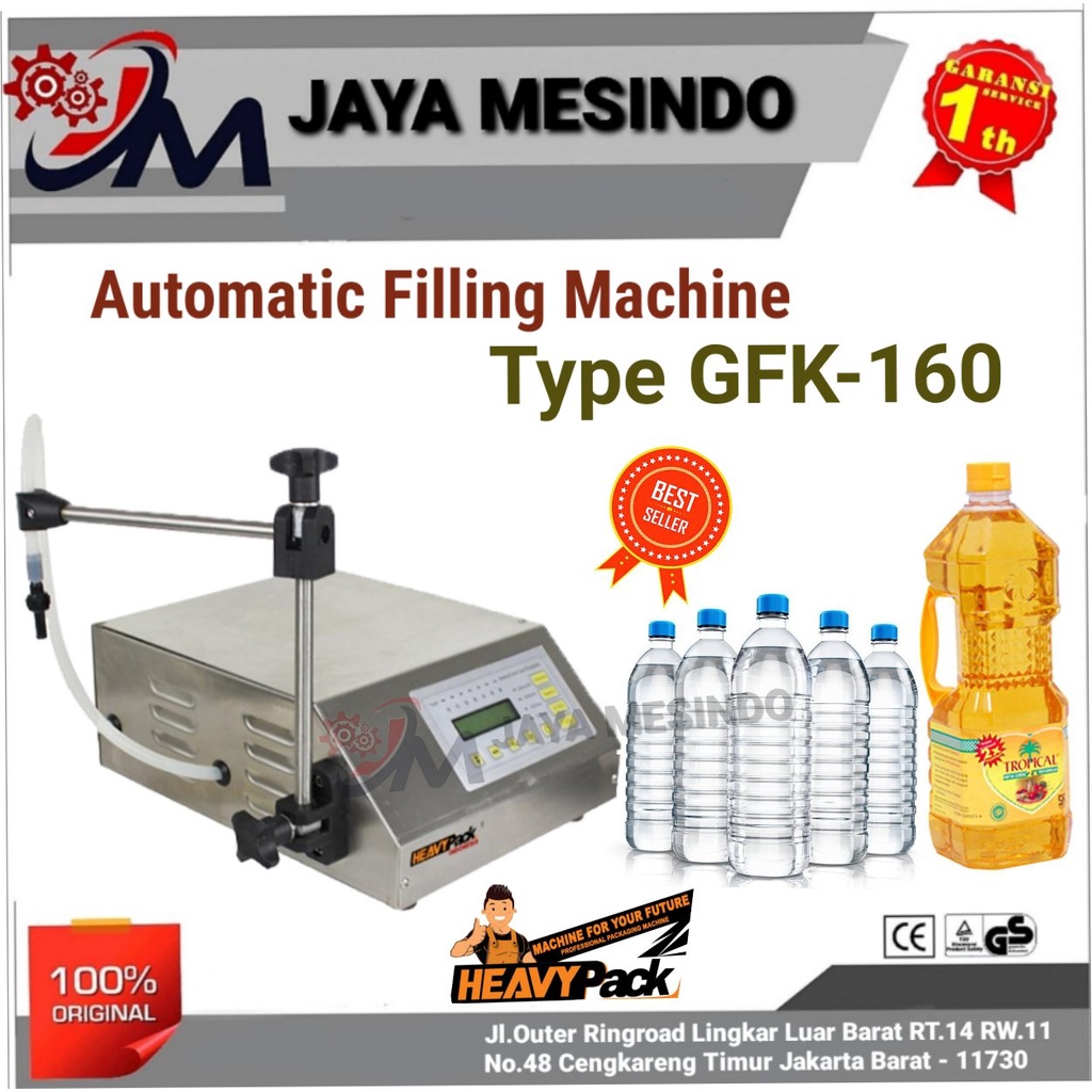 Jual Mesin Filing Pengisi Cairan Automatic 1 Nozzle GFK-160 Heavypack | Shopee Indonesia