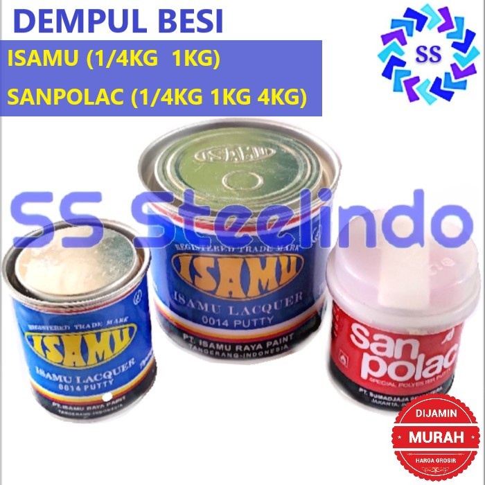 Jual DEMPUL UNTUK BESI MERK ISAMU-SANPOLAC (250GR DAN 1KG) | Shopee Indonesia