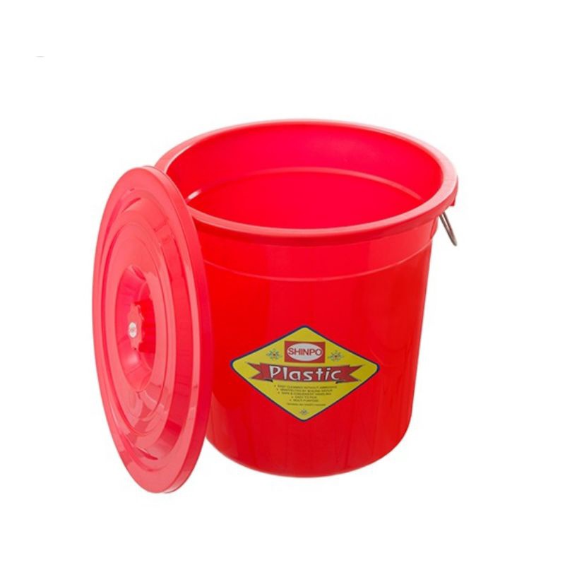 Jual Ember Plastik 30 liter Shinpo / Ember + tutup 30 liter, 40 liter, 50 liter, 60 liter, 80 ...
