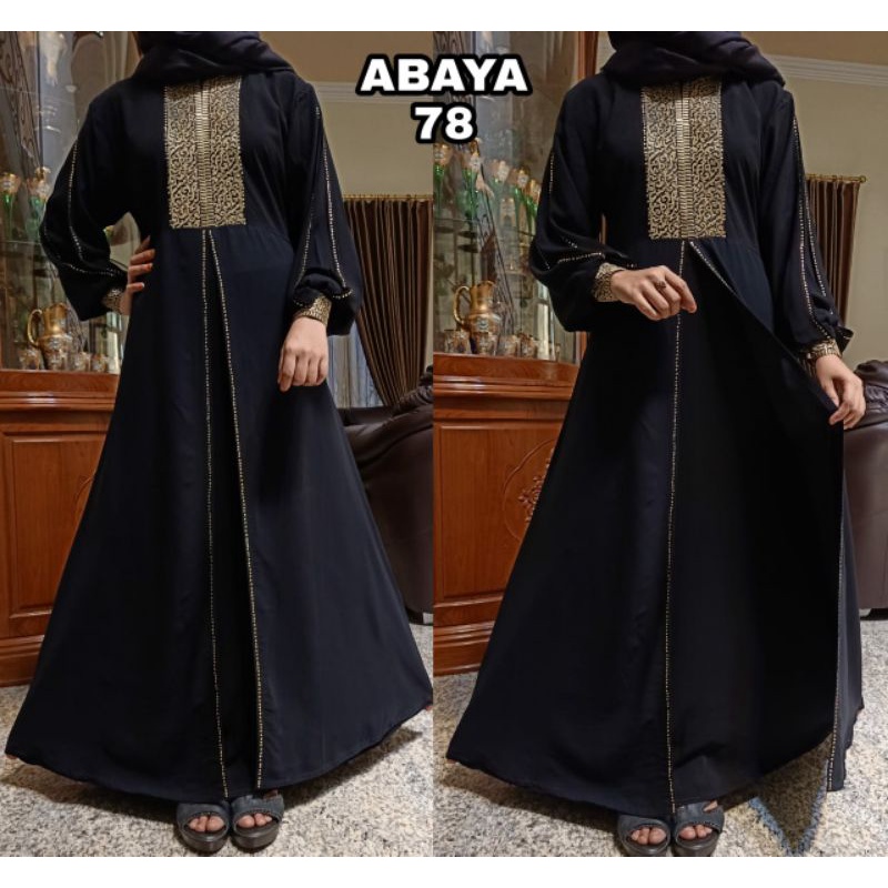 Jual ABAYA ARAB SAUDI,ABAYA HITAM,ABAYA ELEGAN | Shopee Indonesia