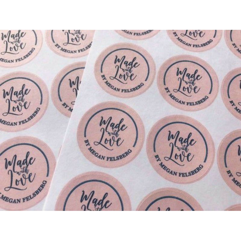 Jual Sticker label lingkaran 5x5cm | Shopee Indonesia