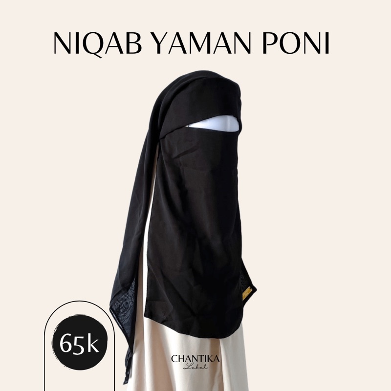Jual NIQAB CADAR YAMAN PONI 2 LAYER BAHAN SIFFON ARAB | by Chantika ...