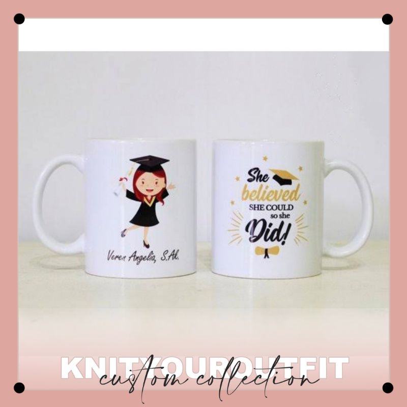 Jual mug custom / mug keramik nama / gelas custom / mug gambar premium ...