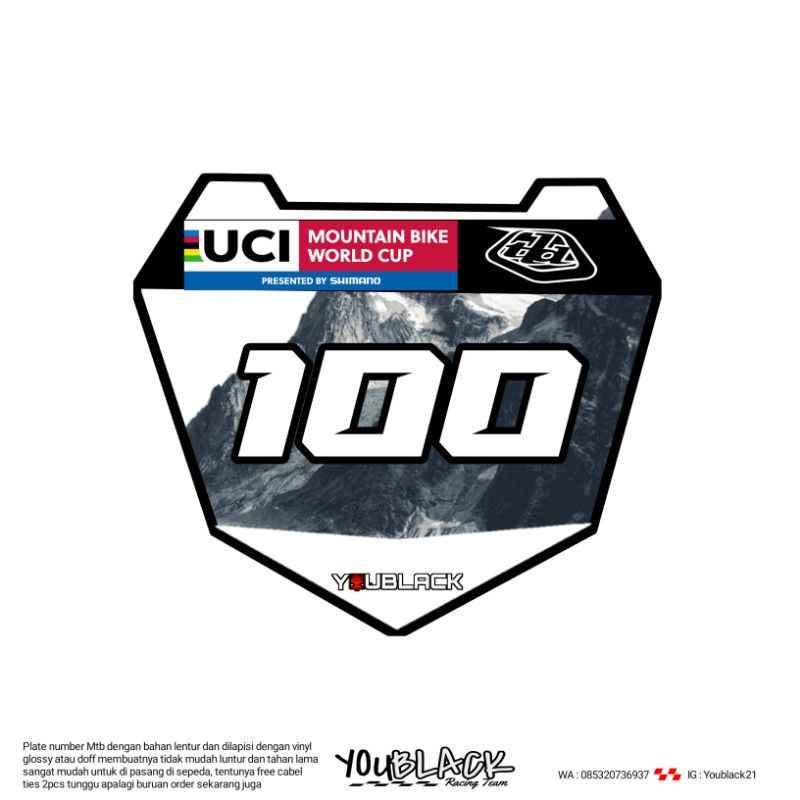 Jual Plate number mtb - plate number sepeda - plate number Uci - papan nomner sepeda | Shopee ...