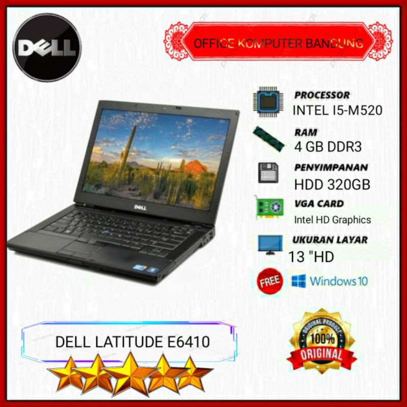 Jual DELL LATITUDE E6510 INTEL CORE i5 - RAM 4GB - HDD 320GB | Shopee ...