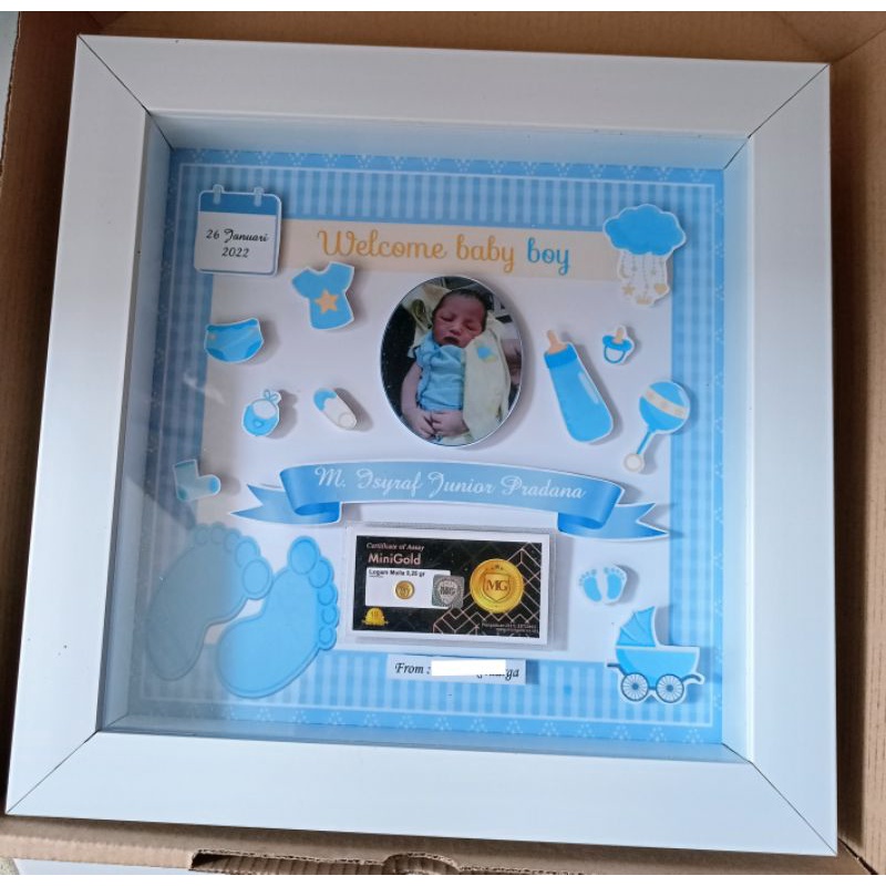 Jual kado bayi pop art frame /kado bayi pop art pigora 3d /kado bayi ...