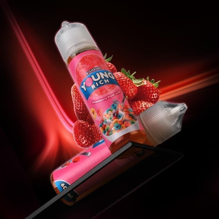 Jual YOUNG RICH STRAWBERRY FROOT LOOPS 60ML E-LIQUID VAPORIZER VAPE ...