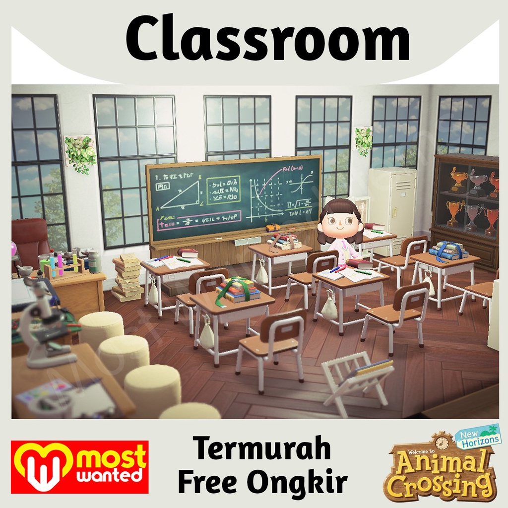 Jual [Set] Classroom Ruangan Kelas School Animal Crossing New Horizon ...