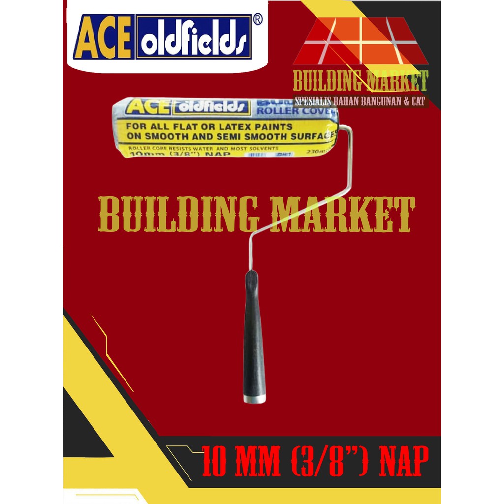 Jual KUAS ROLL CAT TEMBOK ROLLER CAT BESAR ROL CAT TEMBOK ACE OLDFIELDS ...