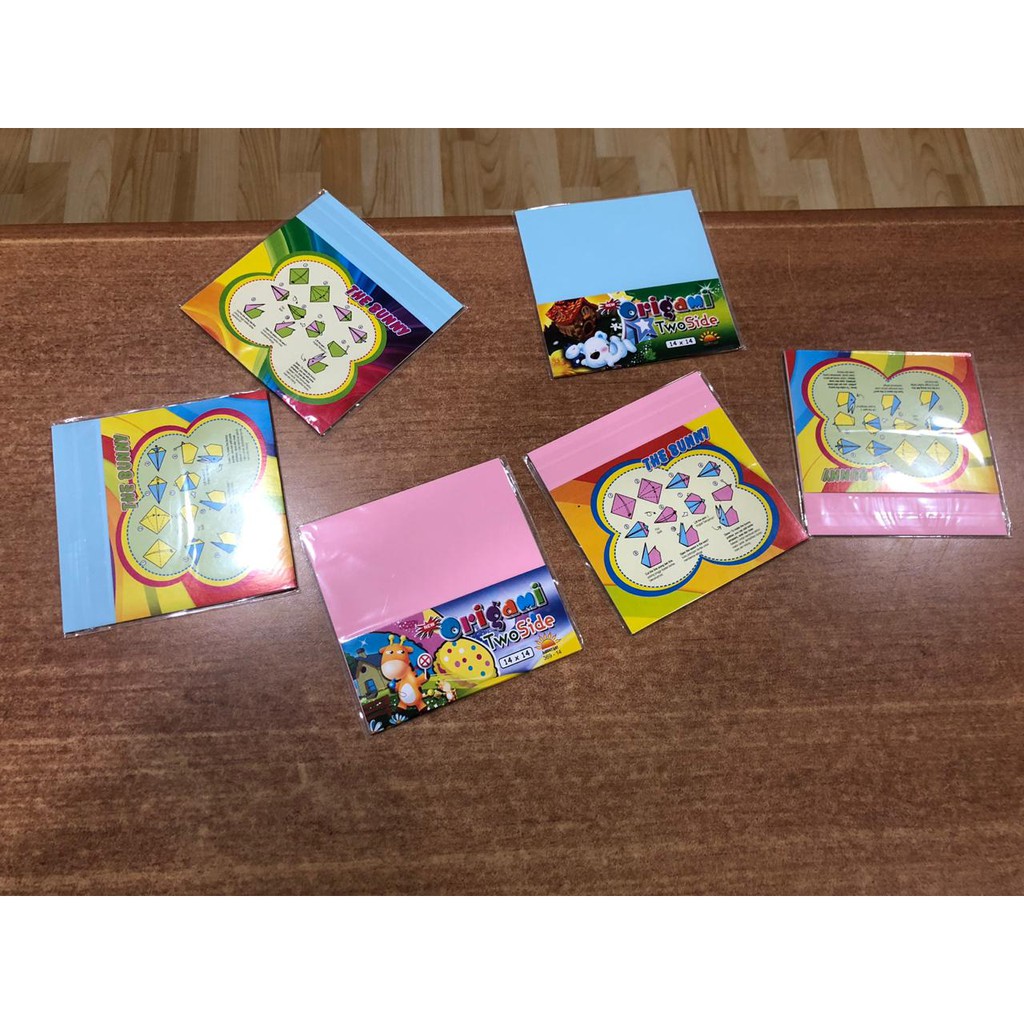 (5 pak) kertas origami 14 x 14 | pgmall