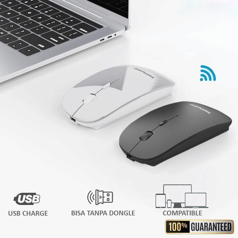 Jual Mouse Bluetooth Wireless 5.2 Silent USB Rechargeable Tanpa Kabel ...