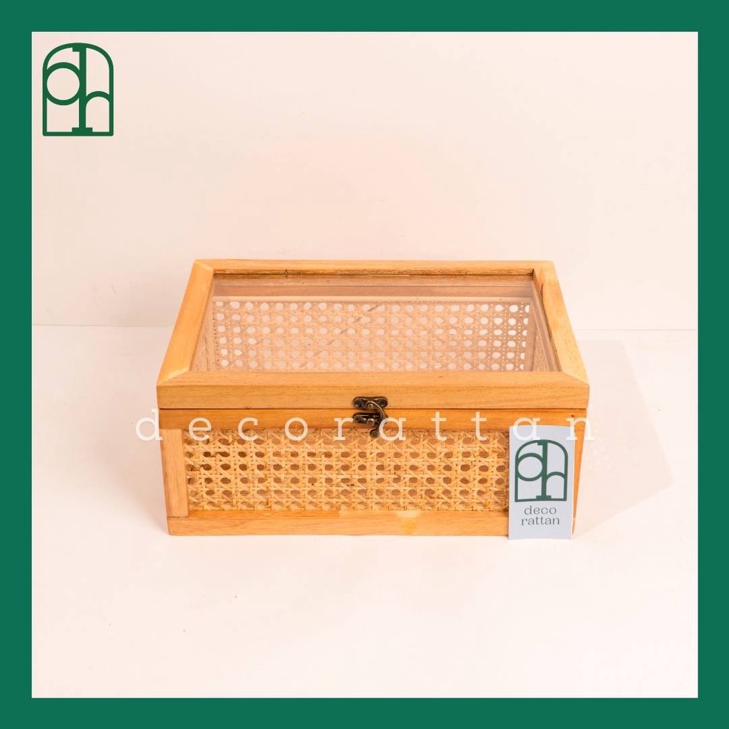 Jual Box Acrylic ZARIE / Kotak Rotan Serbaguna / Kotak Rotan Tutup ...
