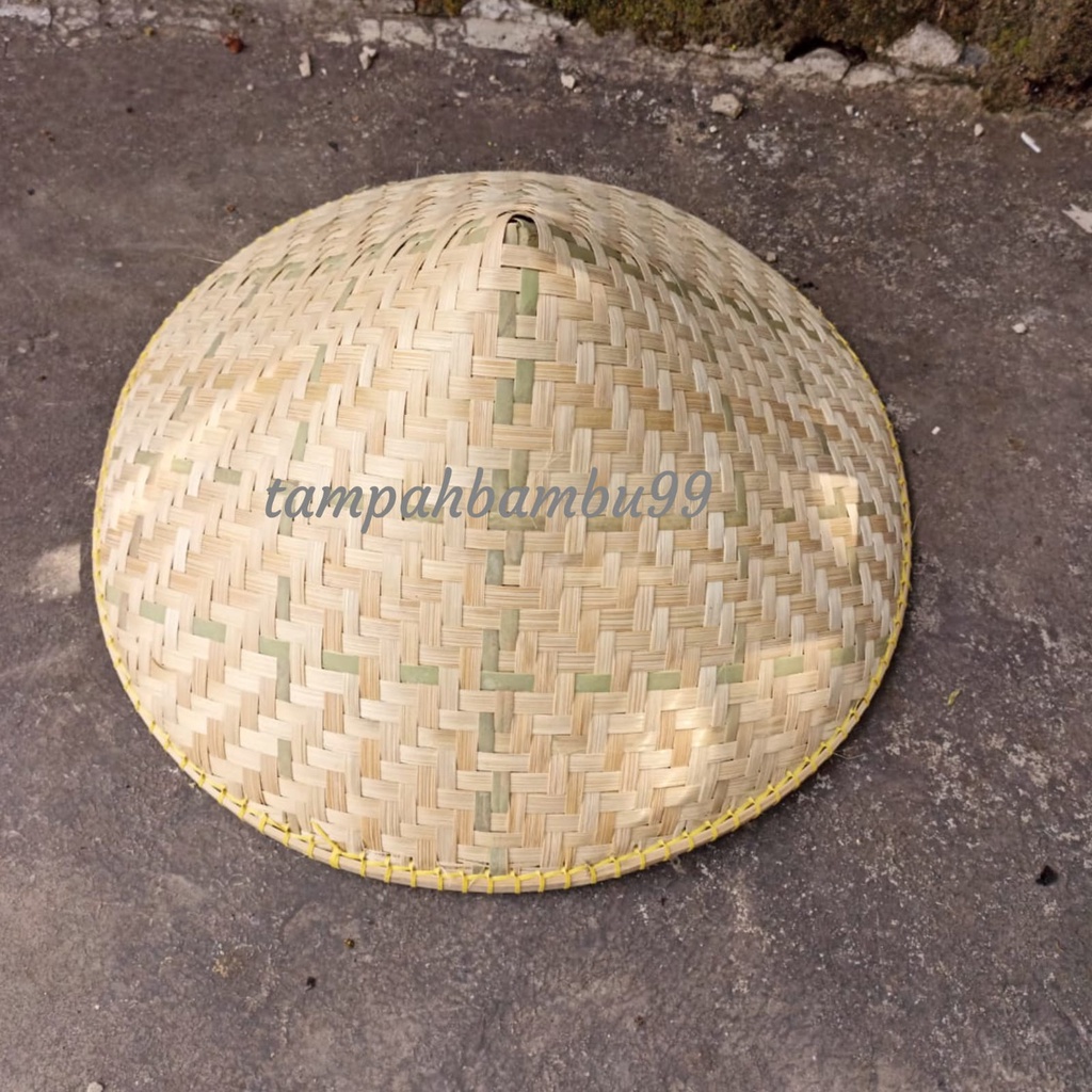 Jual Caping Petani Dewasa Anak Topi Bambu Cetok Anyaman Bambu | Shopee ...