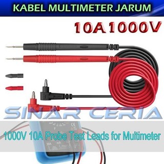 Jual Kabel Multimeter Ujung JARUM Test Lead Probes Avometer Multitester ...