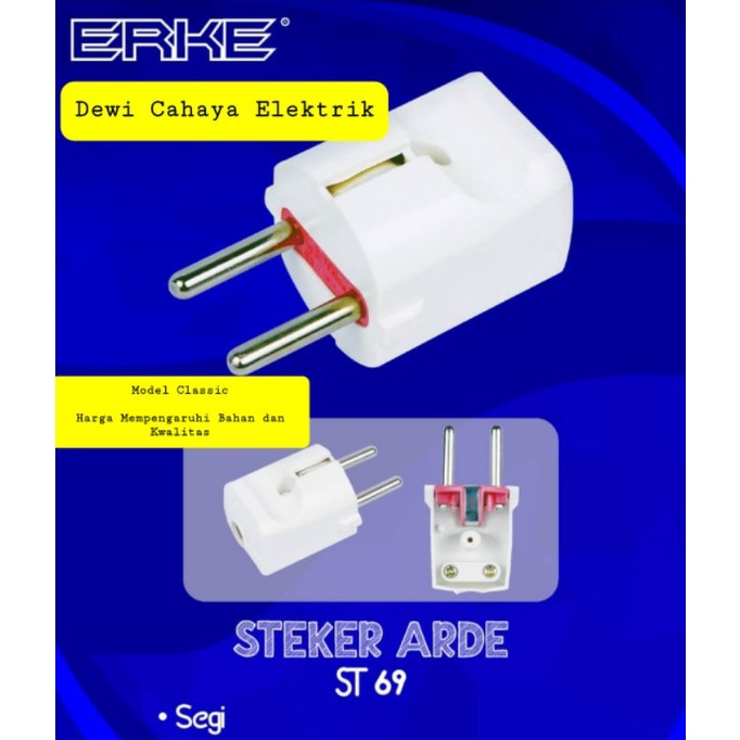 Jual Steker Arde Segi - Tusuk Kontak - Colokan Listrik 100% Produk indonesia (SNI) ST-68 ...