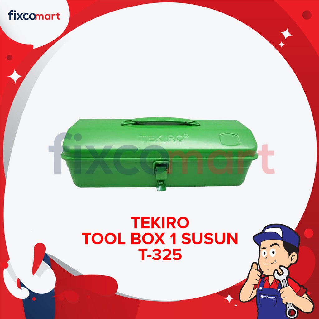 Jual Tekiro Tool Box T325 / Toolbox Kaleng / Tempat Penyimpanan Tools ...