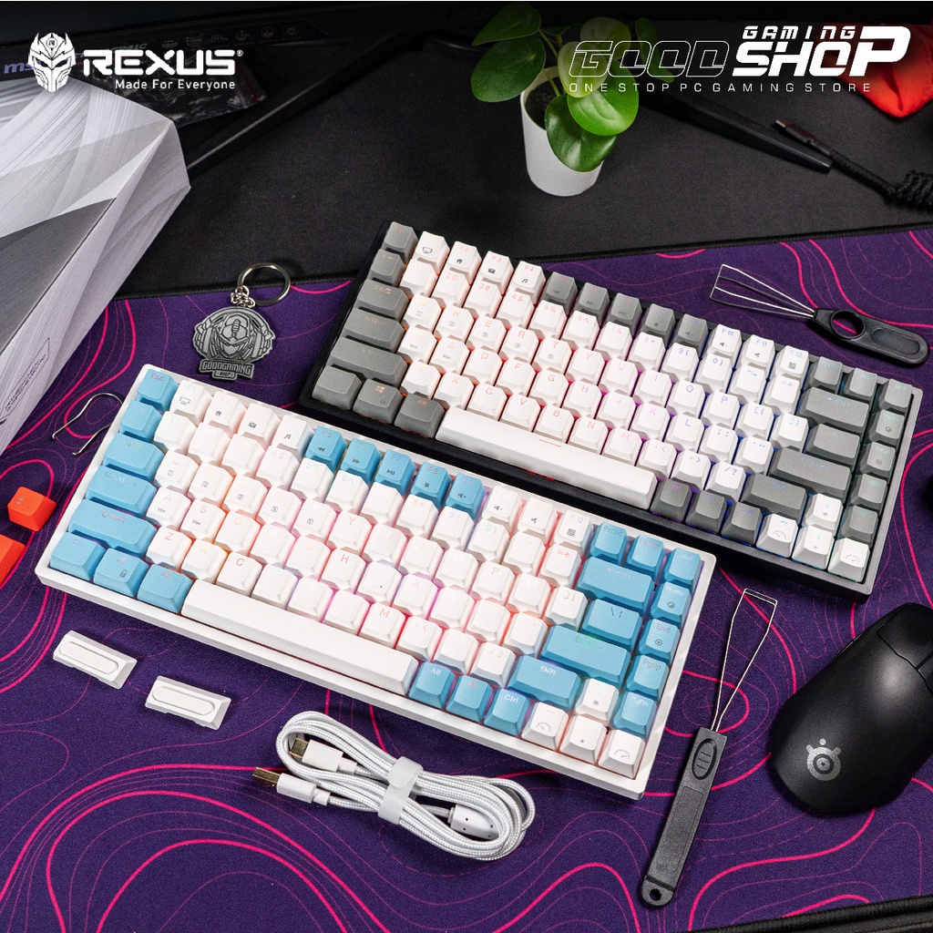 Jual Rexus DAXA M84 ULTIMATE RGB Wired / BT - Mechanical Gaming ...