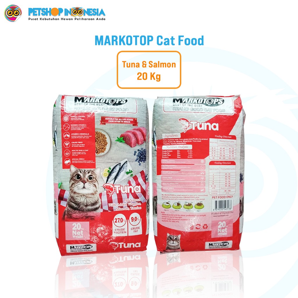Jual Markotop Cat Food 20 Kg - Makanan Kering Kucing - cat food adult ...
