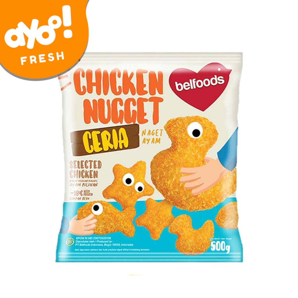 Jual Belfoods Favorite Chicken Nugget Ceria 500 g Pack | Shopee Indonesia